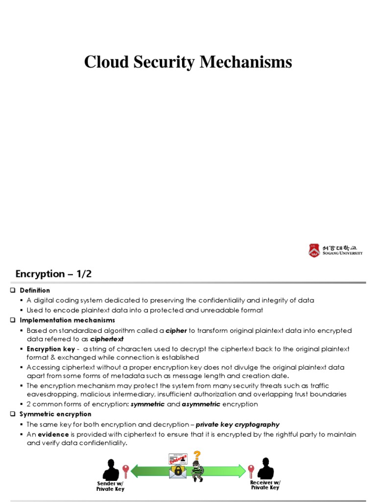 Cloud Security Mechanisms | PDF | Public Key Cryptography | Cryptography