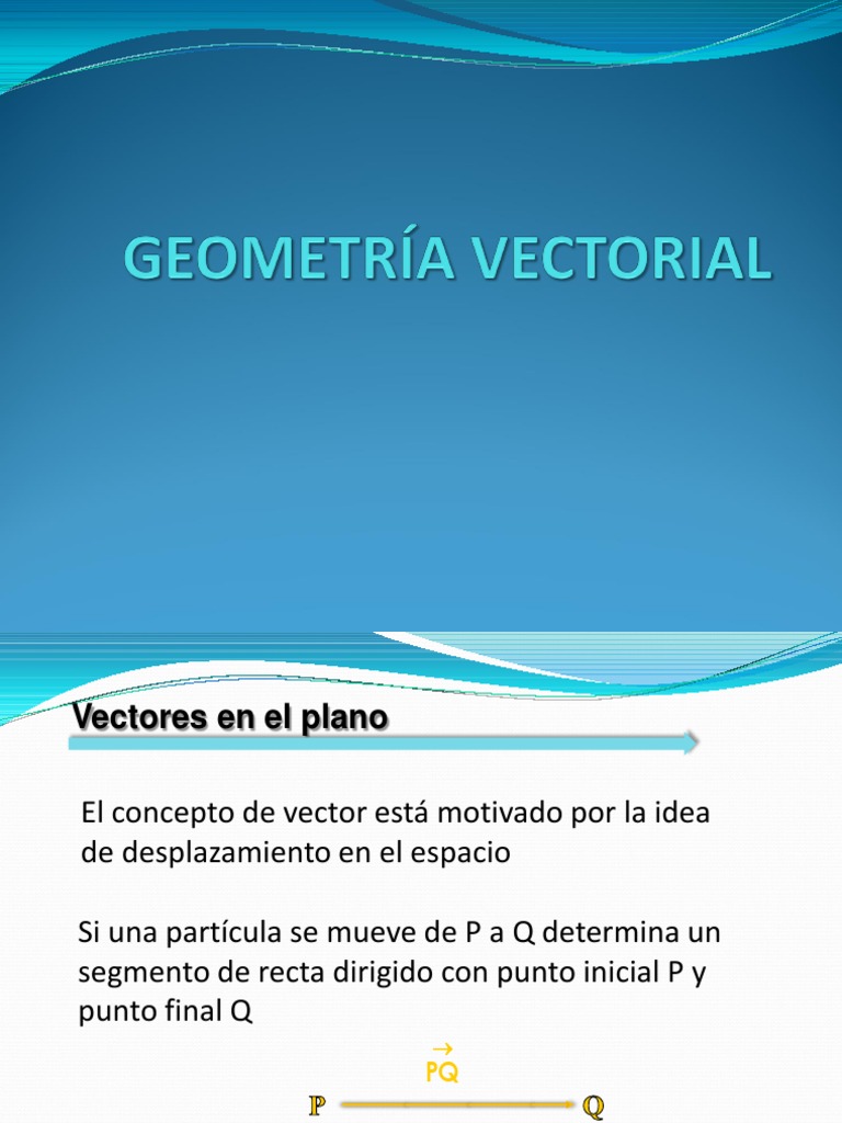 Geometría Vectorial | PDF | Vector Euclidiano | Sistema de coordenadas ...