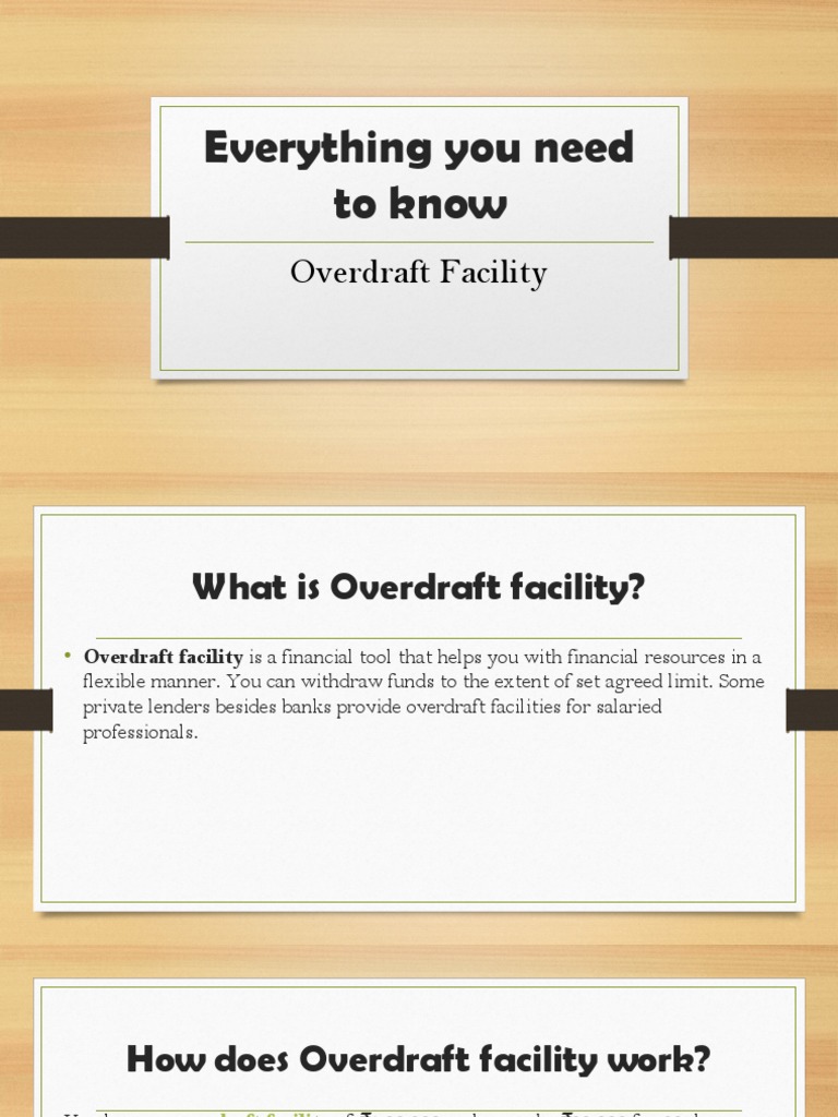 Overdraftfacility 200217101408 | PDF | Overdraft | Unsecured Debt