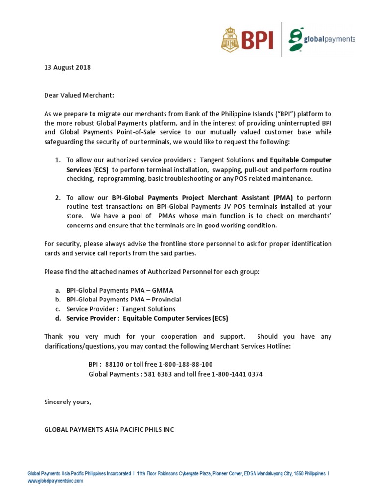 Authorization Letter - JV 5 | PDF