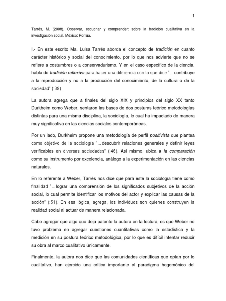 Tarrés, M. (2008) - Observar, Escuchar y Comprender | Descargar gratis ... Tarrés, M. (2008) - Observar, Escuchar y Comprender | Descargar gratis ...