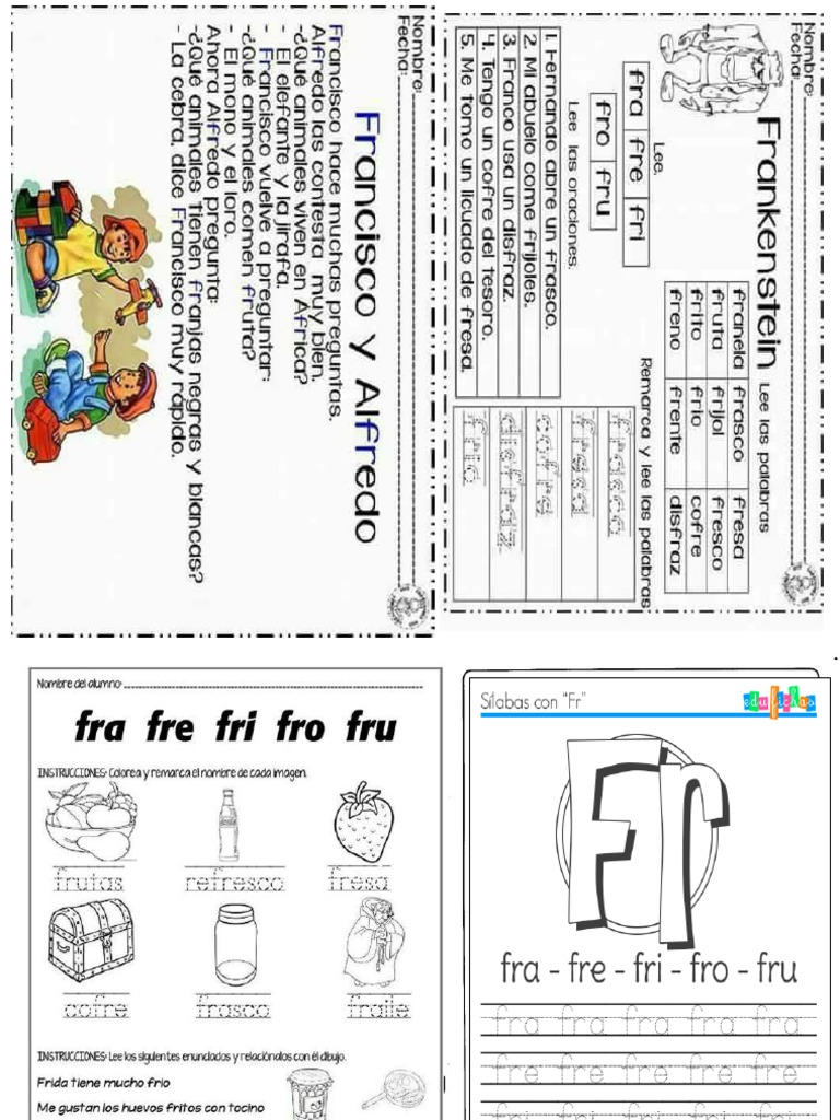 Actividades de Fra Fre Fri | PDF