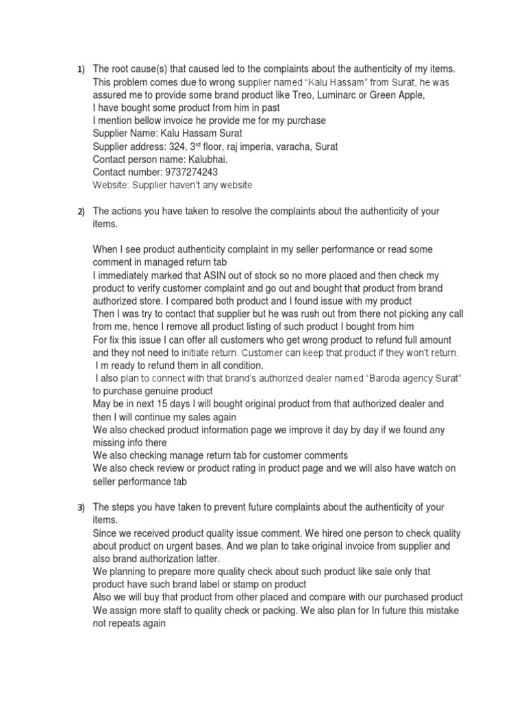 Amazon Plan of Action | PDF