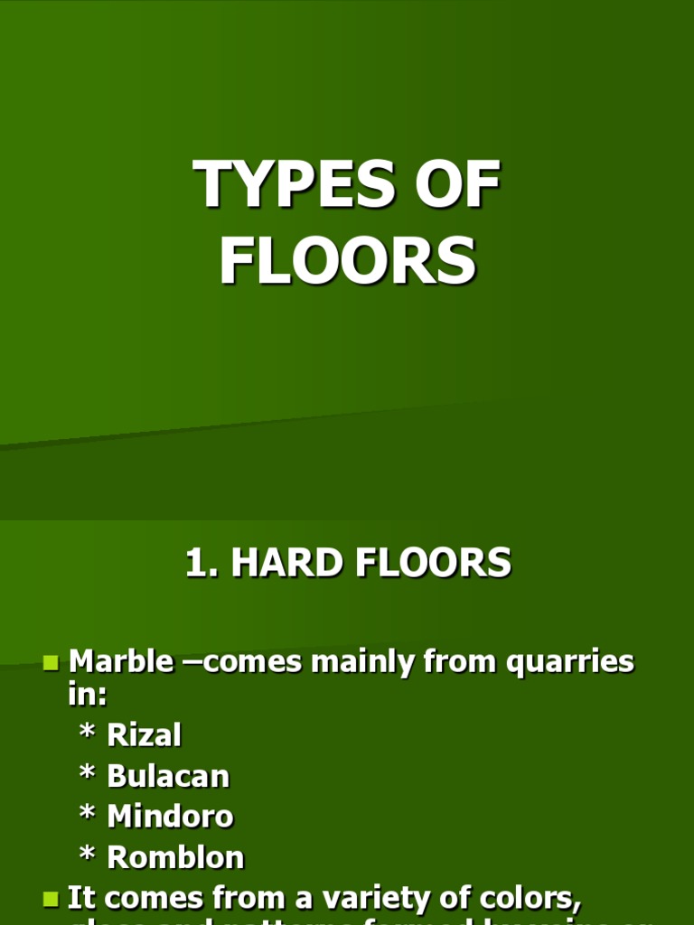 Types of Floors | PDF