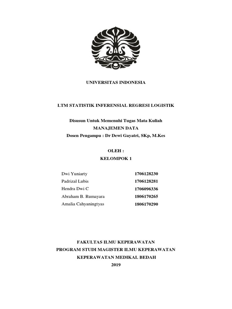 Regresi Logistik: Definisi, Fungsi, dan Aplikasi | PDF