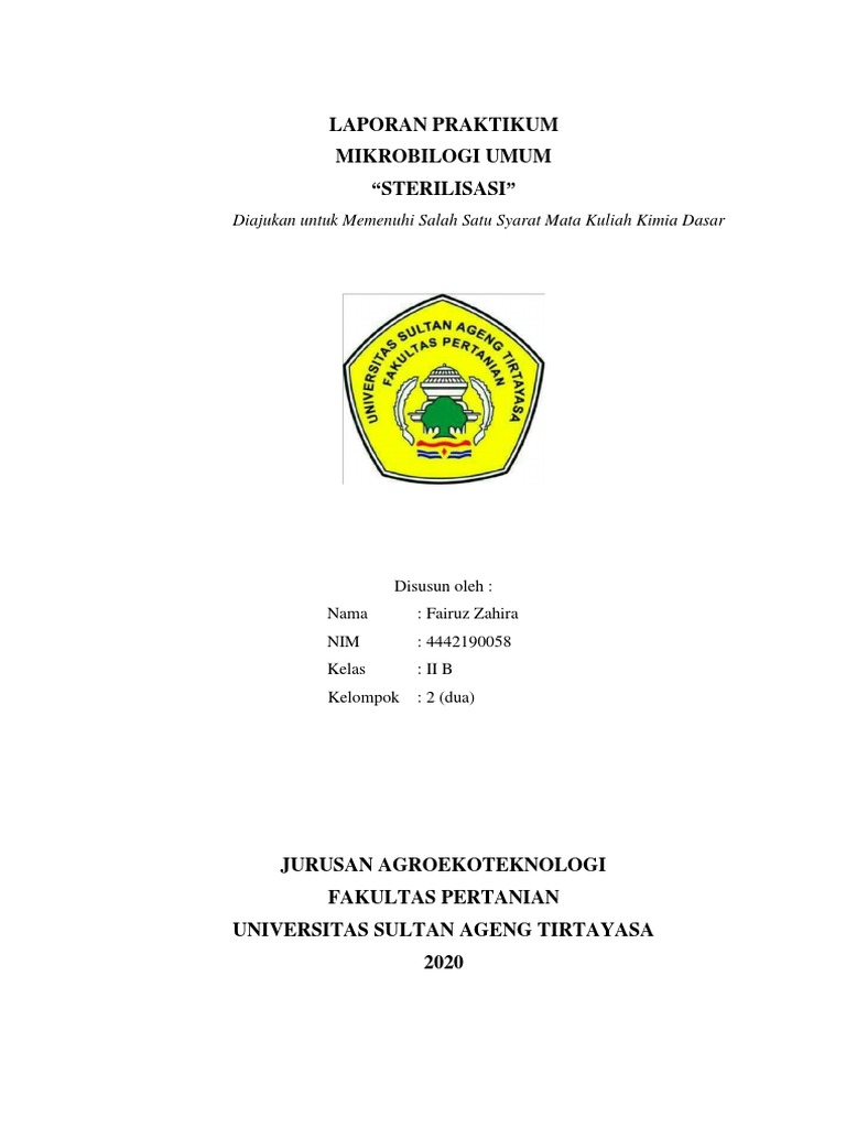 Laporan Praktikum Mikrobiologi Sterilisasi | PDF