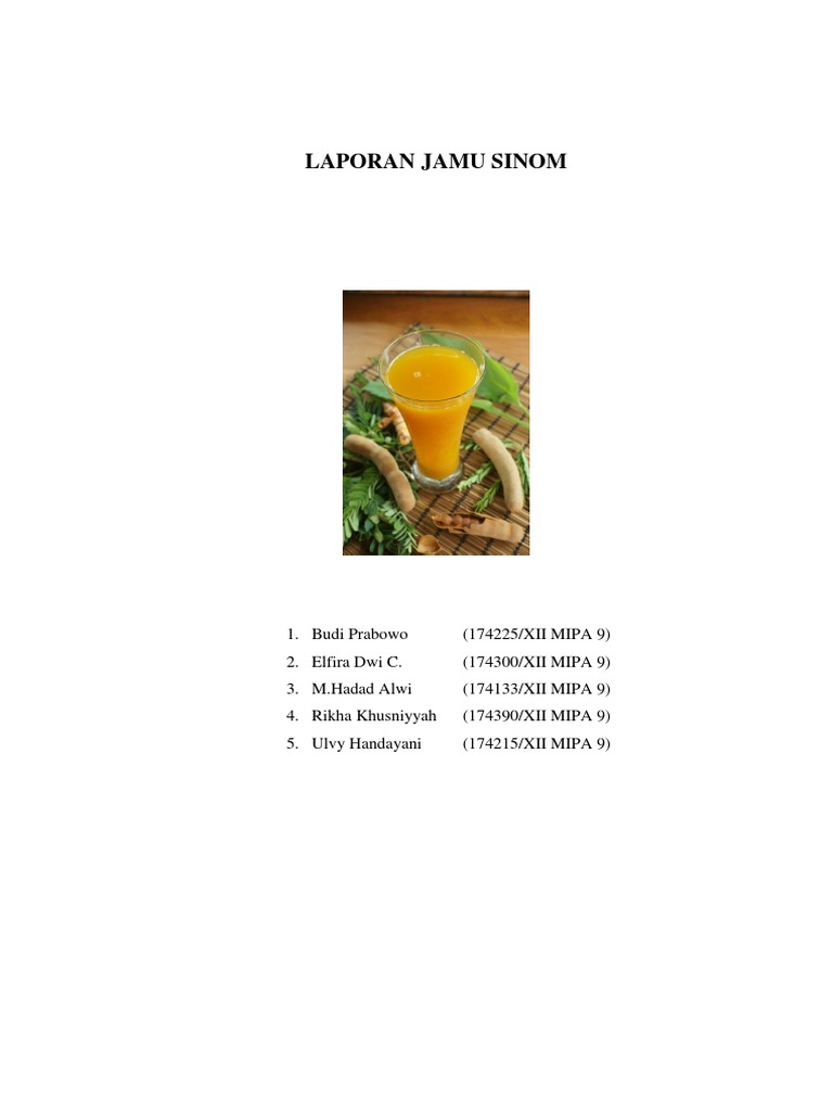 Manfaat Kesehatan Jamu Sinom | PDF