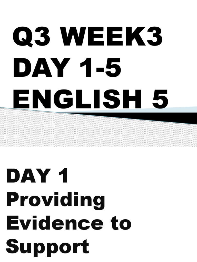Q3 WEEK3 Eng5 DAY 1 5 | PDF