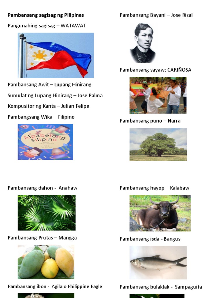 Pambansang Sagisag Ng Pilipinas