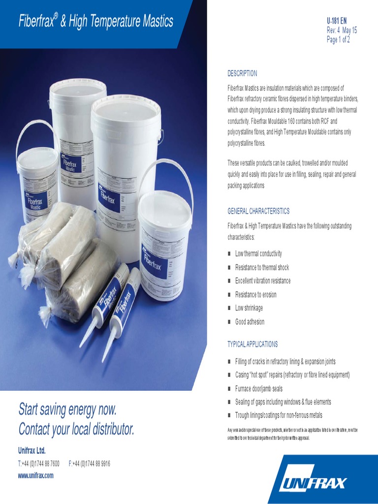 Fiberfrax HT Mastics EN | PDF