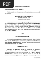 Employment Contract-Security Guard | PDF | Security Guard | Confidentiality