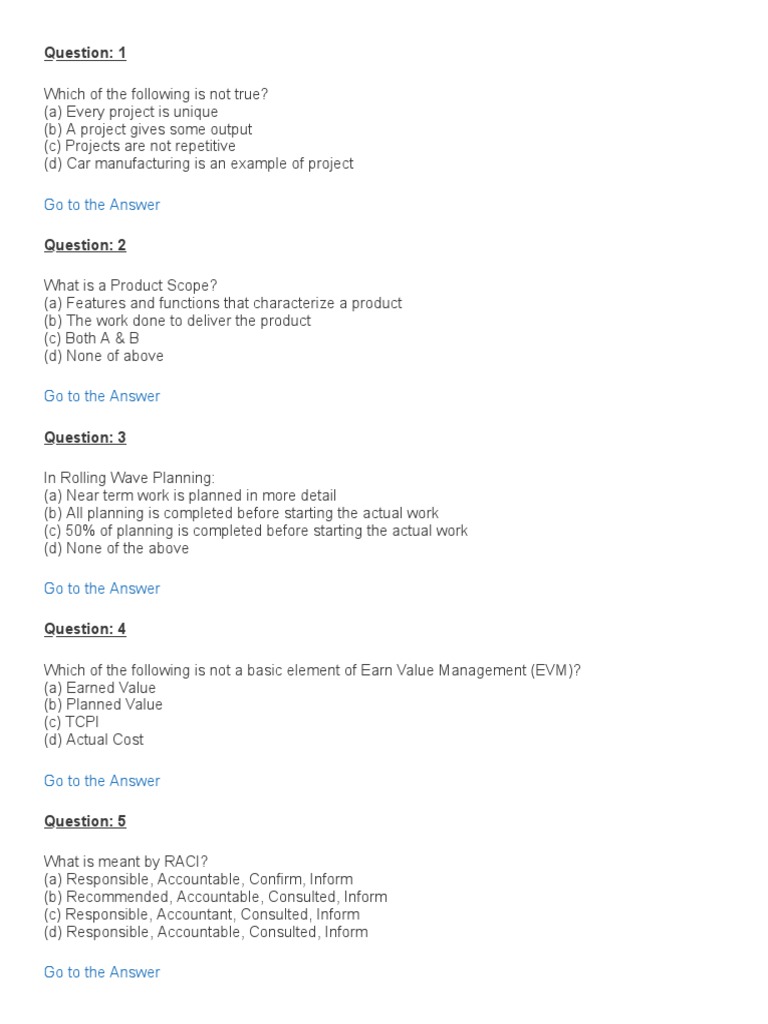 100 Free PMP Exam Sample Questions - PM Study Circle | PDF