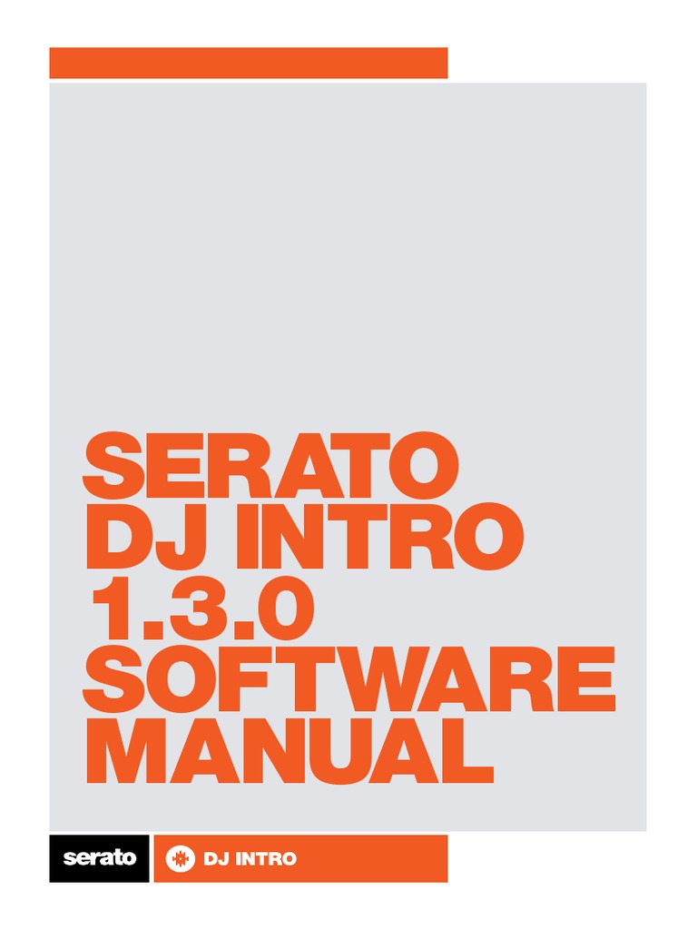 Serato DJ Intro 1.3.0 Manual | PDF