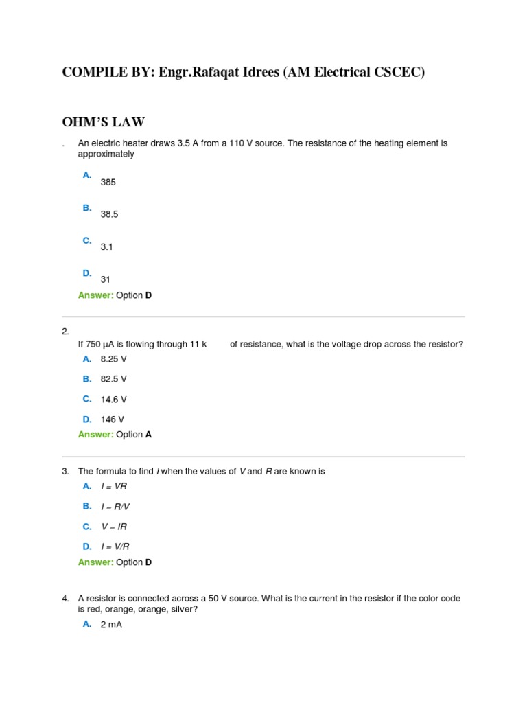Indiabix Electrical PDF | PDF
