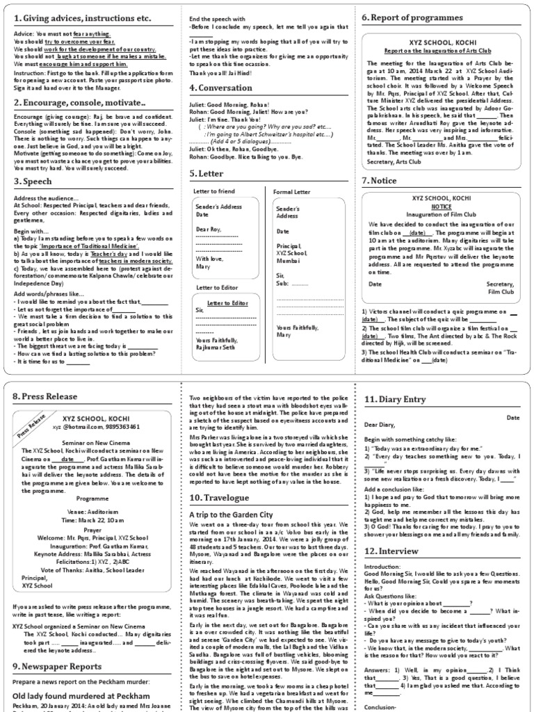 Plus Two English Model Discourses | PDF