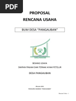 contoh Proposal Bumdes untuk Ketahanan Pangan | PDF