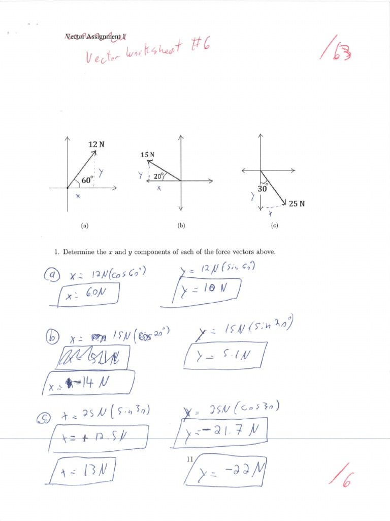 Vectors 6 Key | PDF