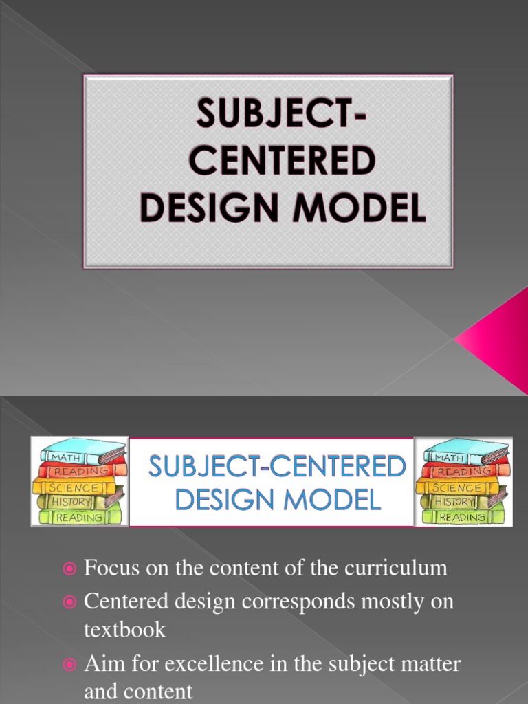 Subject-Centered Design Model | PDF | Language Arts & Discipline ...