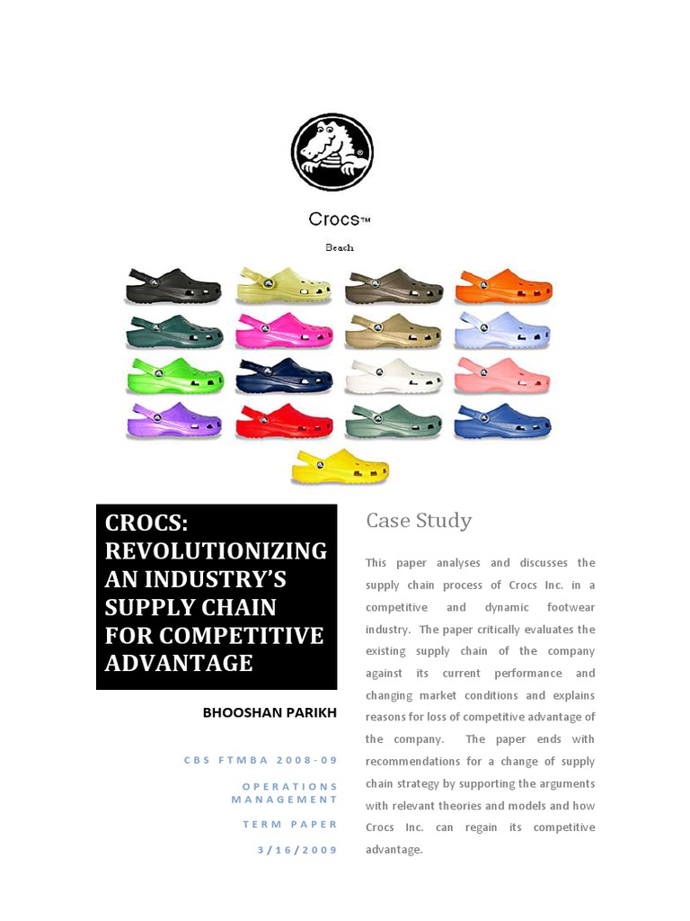 Operations Management Crocs Shoes Case Study | PDF