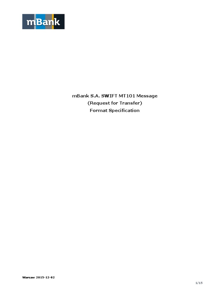 Dokumen - Tips - Mbank Sa Swift mt101 Message Request For Transfer ...