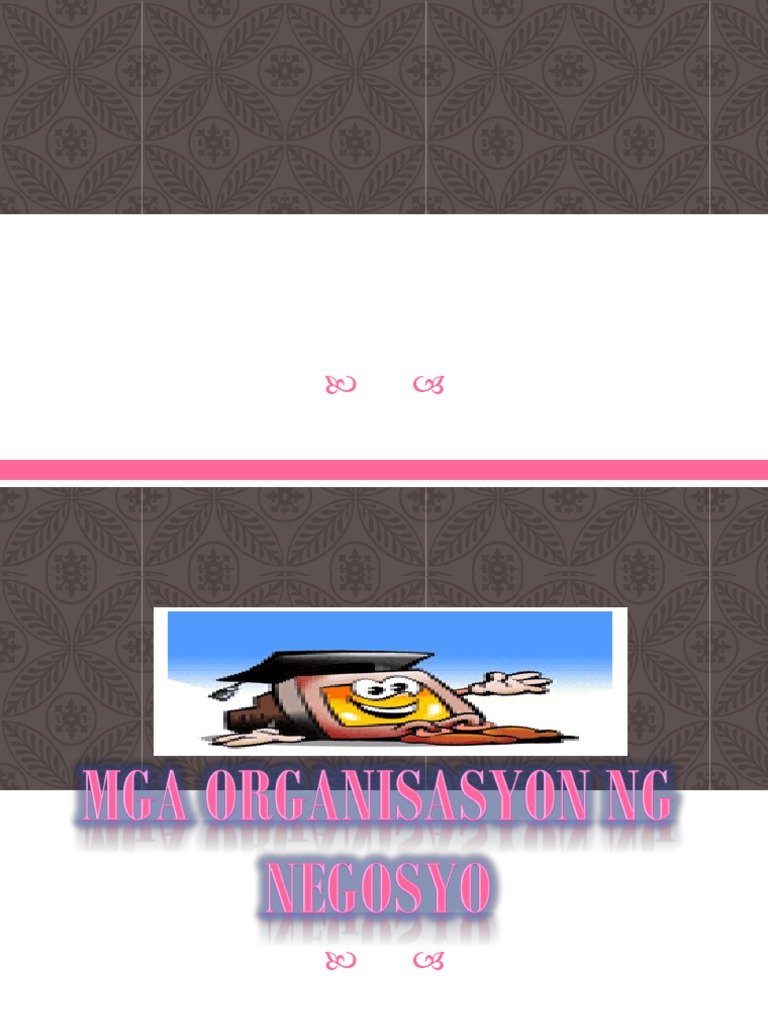 Mga Organisasyon NG Negosyo | PDF