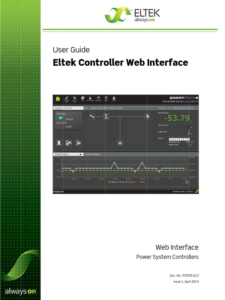 Eltek CTRL Web Interface - Compressed | PDF