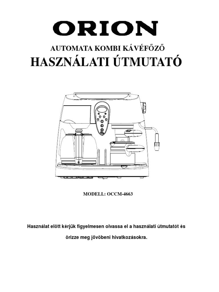 Orion Occm-4663 User Hun PDF | PDF