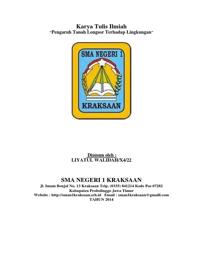 Karya Tulis Ilmiah Formal | PDF