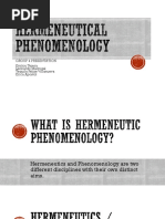 Examples of Phenomenological Research Questions | PDF