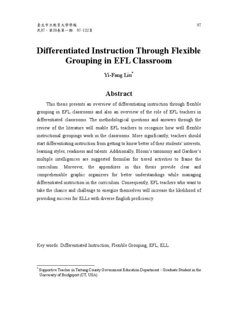 Differentiated Instruction | PDF | Differentiated Instruction | English ...