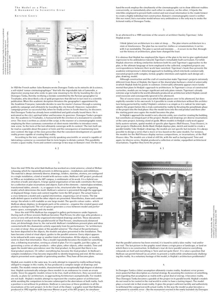 OASE 84 - 62 The Model As A Plan | PDF