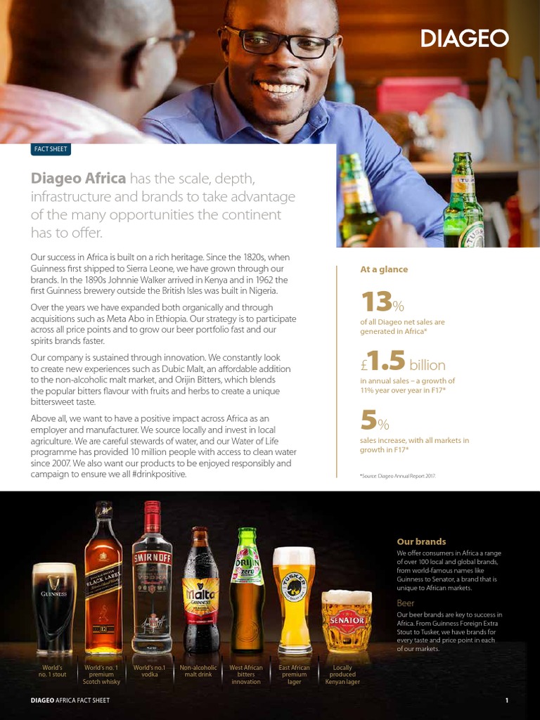 Diageo Africa Factsheet Final Web PDF | PDF
