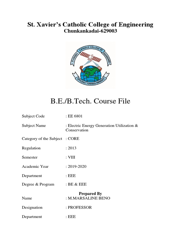 Course File 2019-2020 Utilization | PDF