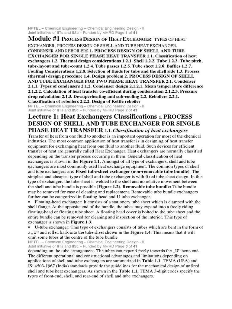 Heat Exchanger Design Calculation Pdf
