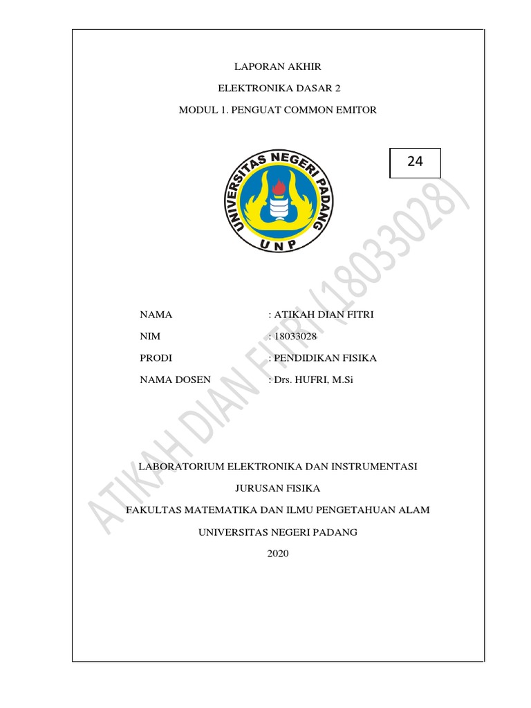 LAPORAN AKHIR Prakt.1 | PDF