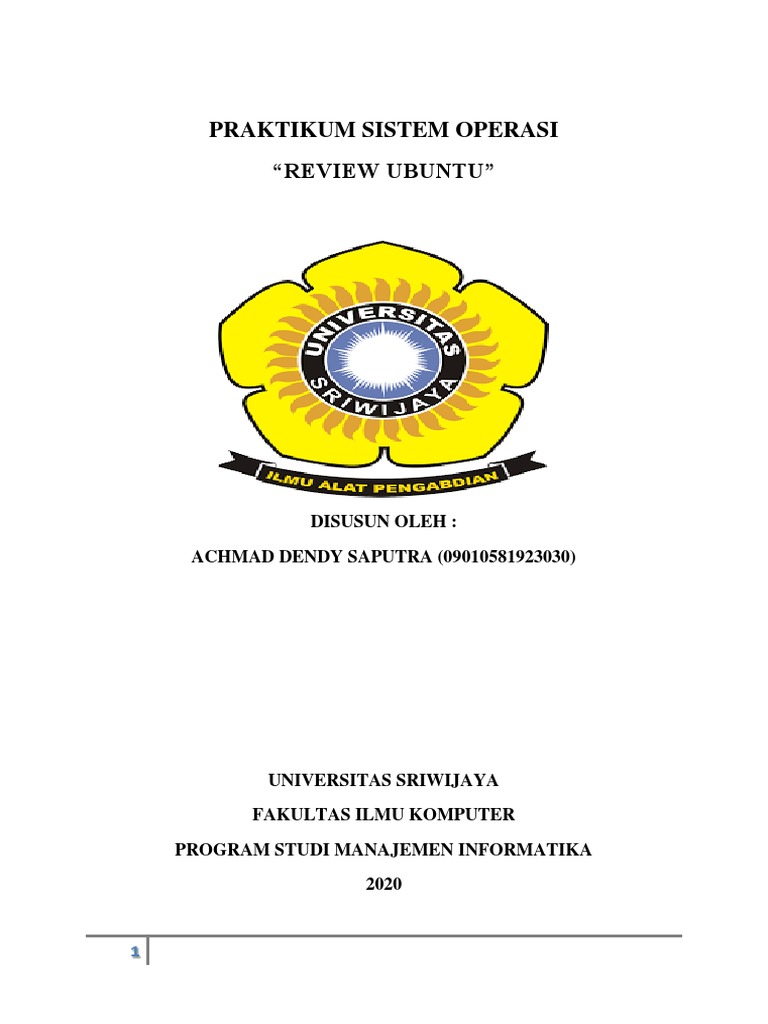 Review Ubuntu (Achmad Dendy Saputra - 09010581923030) | PDF | Komputer