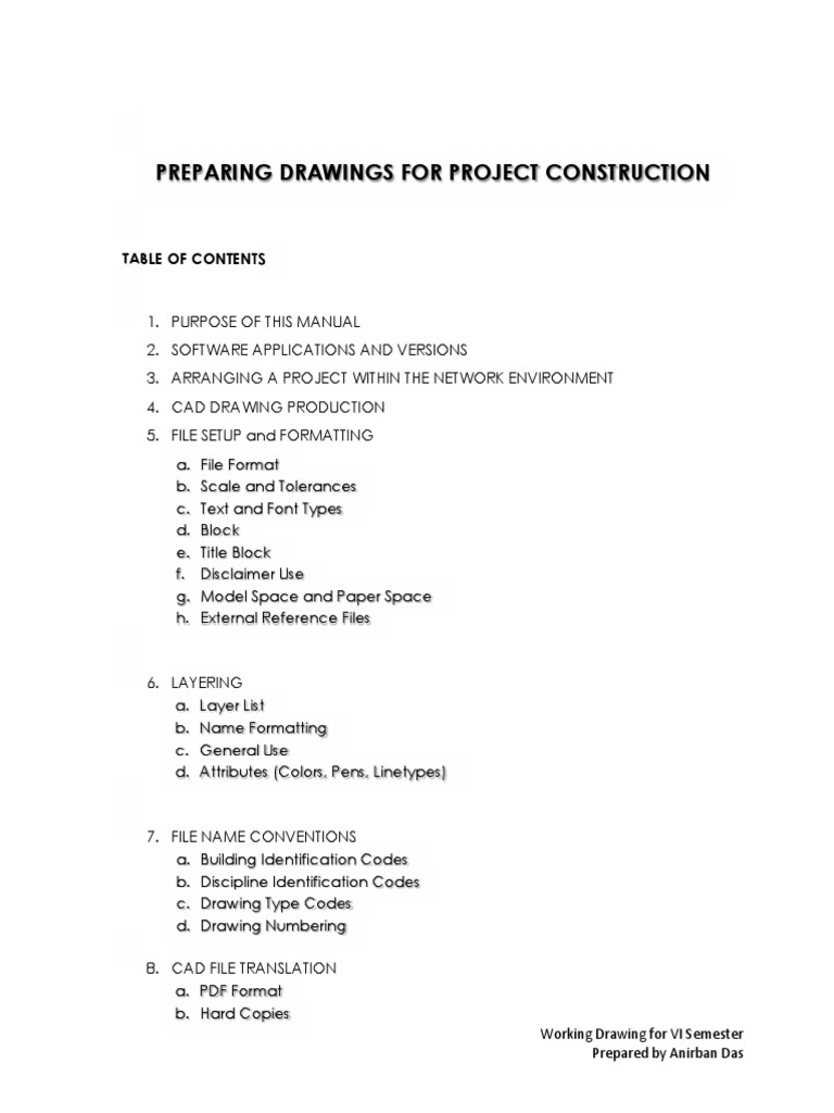 CAD Standards for Construction Drawings | PDF | Computers