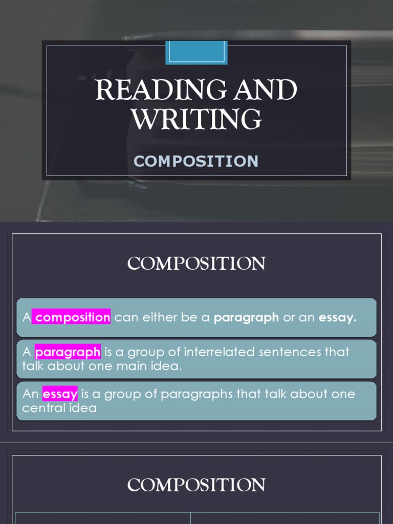 Reading and Writing Composition | PDF