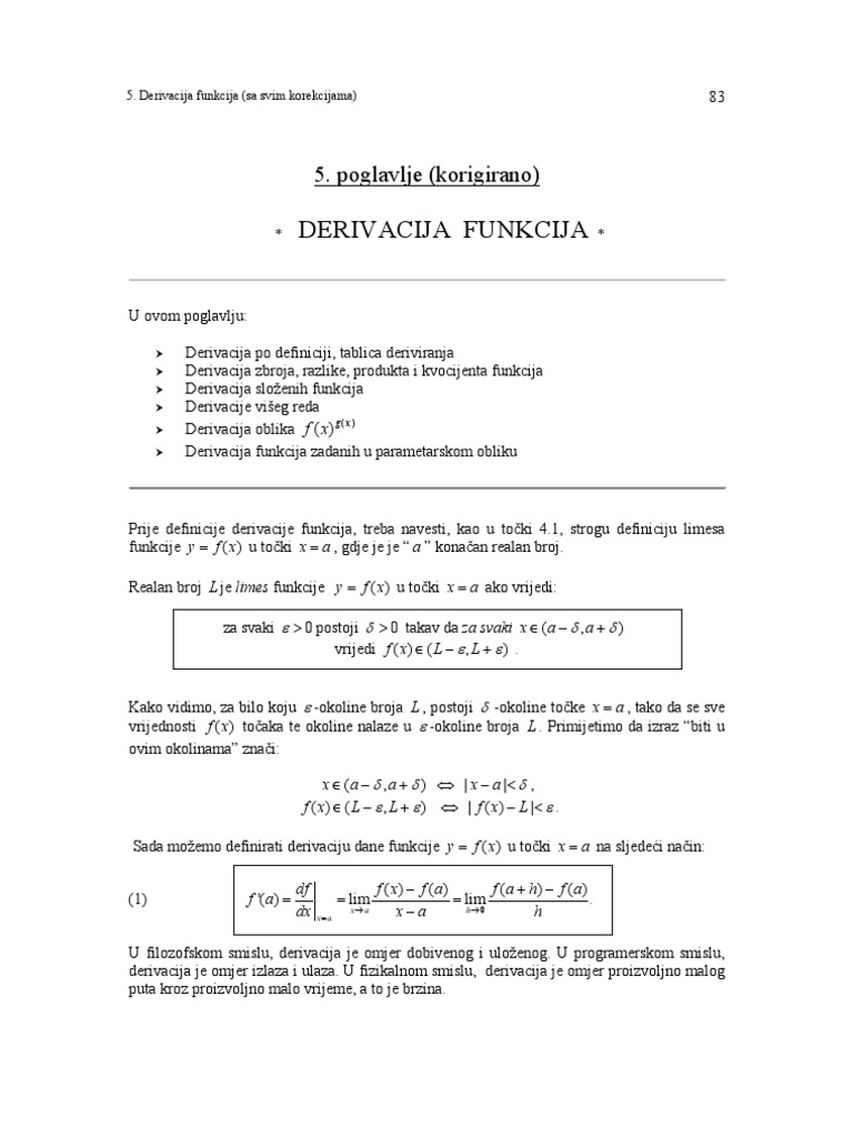 Derivacije | PDF