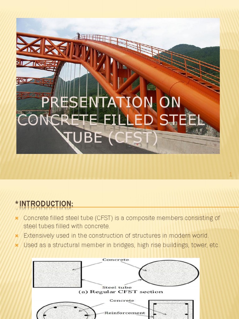 Concrete Filled Steel Tubes | PDF