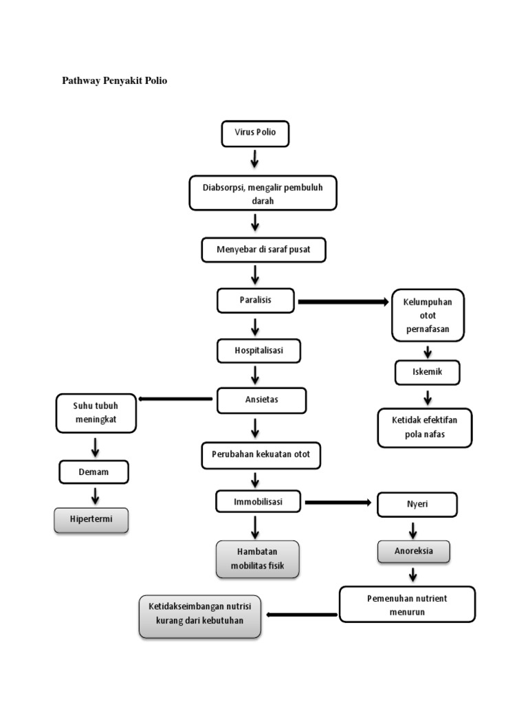 Pathway Penyakit Polio | PDF