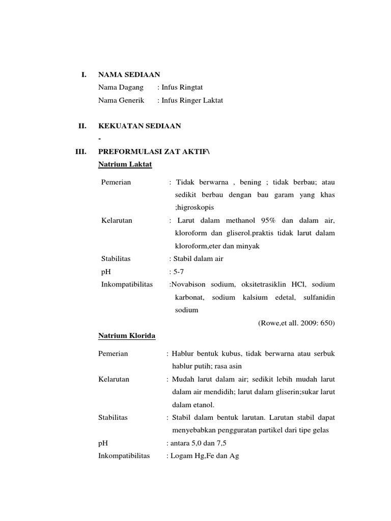 FIX - Laporan Infus RL | PDF