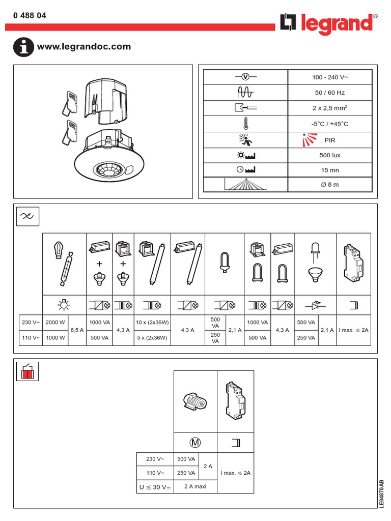 Legrand 48804 8m | PDF