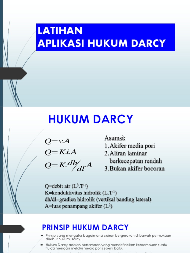 Latihan Soal Hukum Darcy-Maret 2019 PDF | PDF | Metode & Bahan Ajar ...