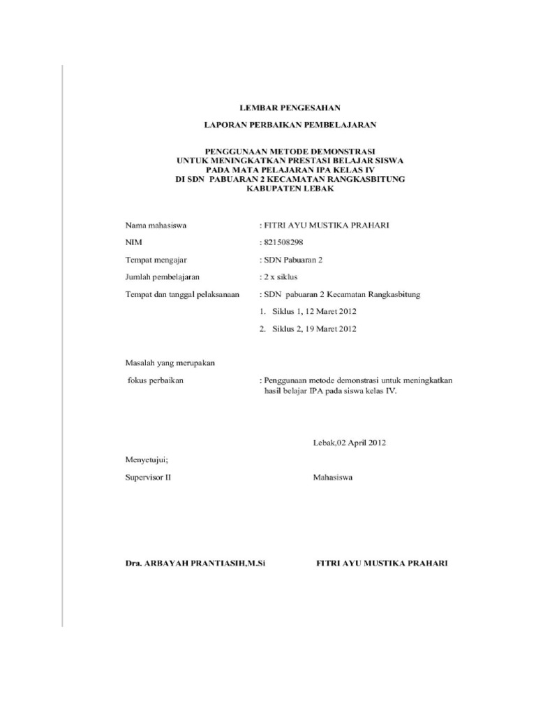 Contoh PKP 1 | PDF