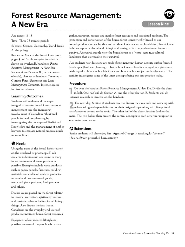 8 11forest Management | PDF | Forestry | Forests