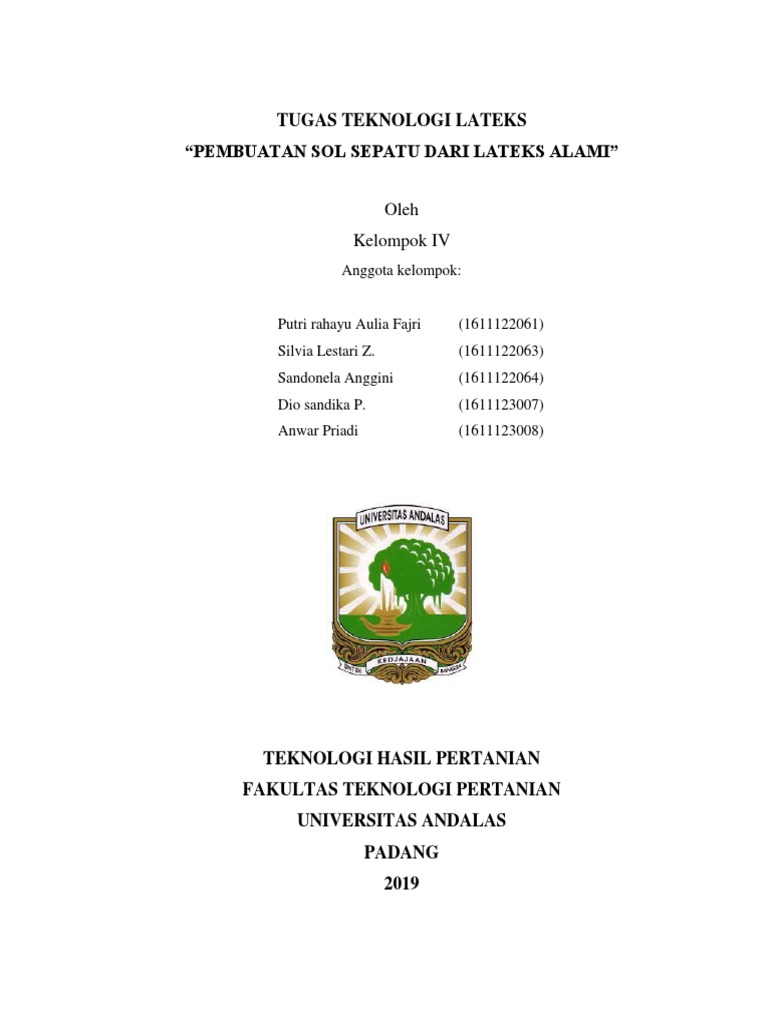 Paper Pembuatan Sol Sepatu Dari Lateks Alami | PDF