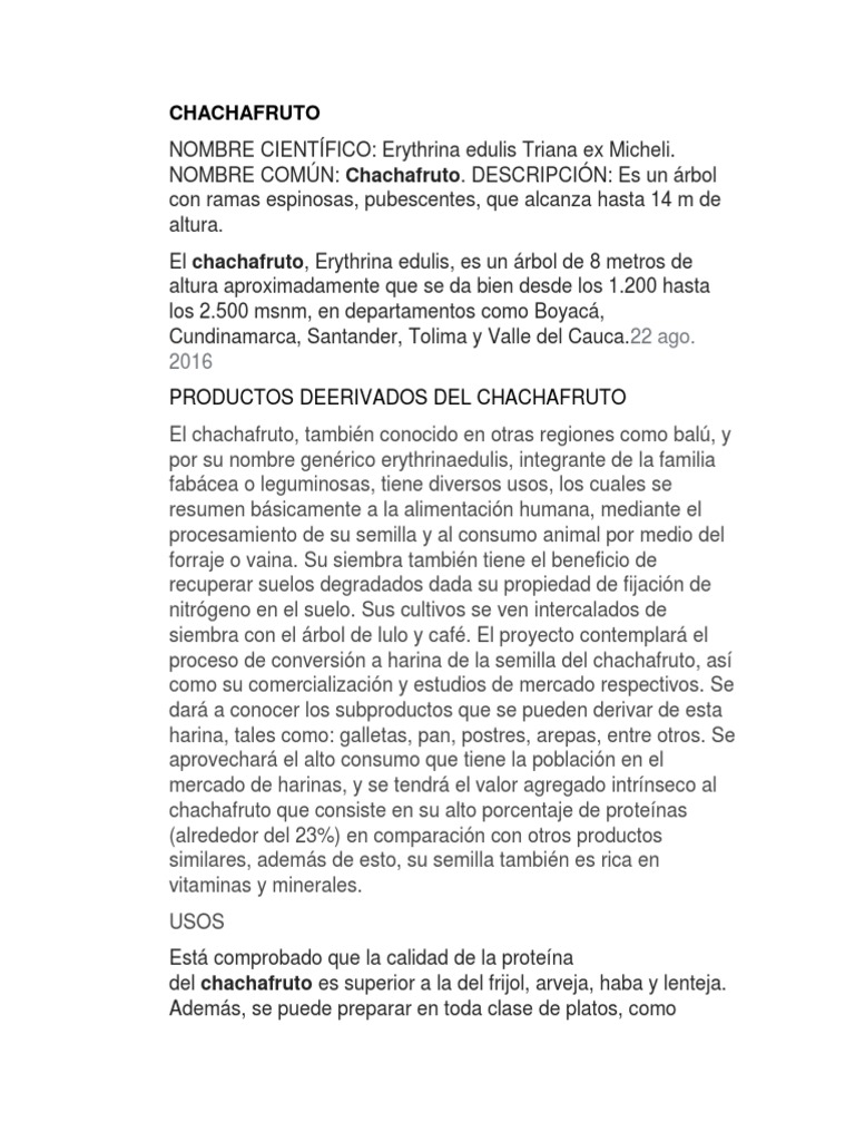 CHACHAFRUTO | PDF