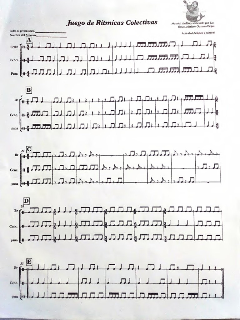 Partitura de Rítmica | PDF