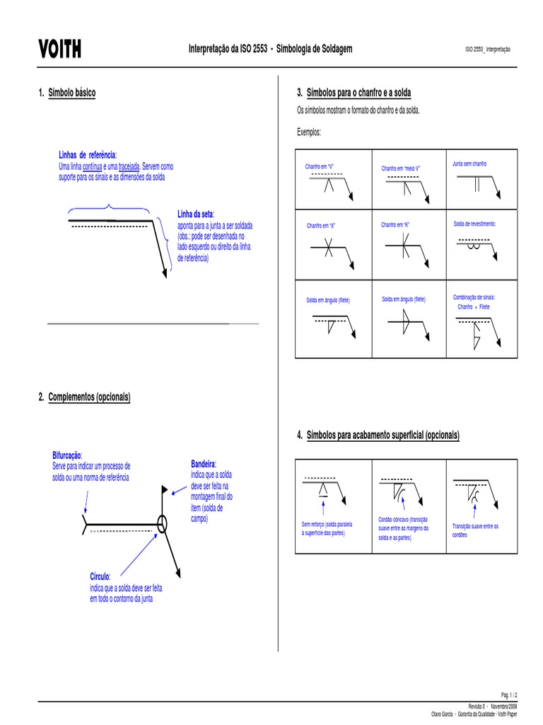 Simbologia de Soldagem Conforme ISO 2553 - 333 | PDF